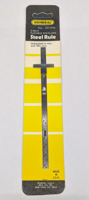 General Tools Stainless Steel Rule Flexible 301me Graduated in MM ...