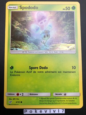 Carte Pokemon SPODODO 3/18 Holo Détective Pikachu Soleil et Lune NEUF ...