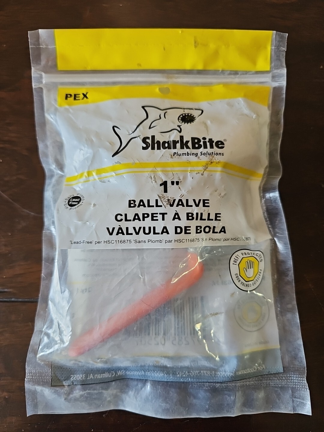 SharkBite Lead-Free Ball Valve 1" PEX Orange Handle 22463LFA F30 | eBay