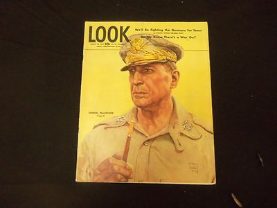 1945 MARCH 20 LOOK MAGAZINE - GENERAL MACARTHUR - GREAT PHOTOS & ADS ...