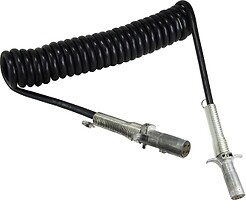 4-Way Coil Electric Cable Assembly w/ 12" Lead 4 AWG, 14 AWG Conductor ...