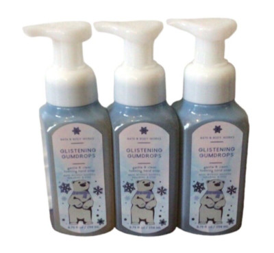 3 X GLISTENING GUM DROPS GENTLE FOAMING HAND SOAP Bath & Body Works New ...