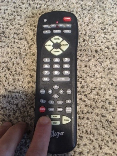 Allegro Remote Control Only 124-212-17 Replacement for: Cable VCR AUX ...