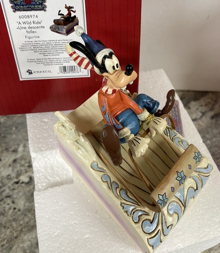 Disney Jim Shore 2021 Goofy Winter Fun Snow Sledding Figurine 6008974 ...