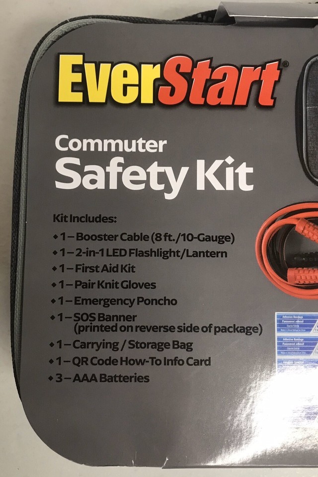Everstart Commuter Safety Kit 24 Hour Emergency Roadside Assistance Case | eBay