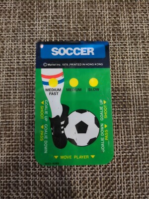 Intellivision - Overlay Insert for NASL Soccer | eBay