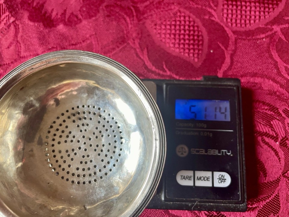 Silver HM London 1797 by Peter & Anne Bateman strainer from think a ...