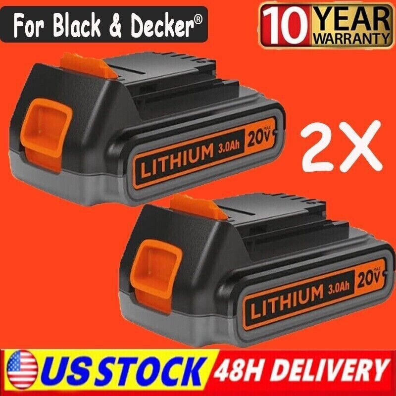 replacement for Black and Decker 20 Volt MAX Lithium LB20 LBX20 Battery ...