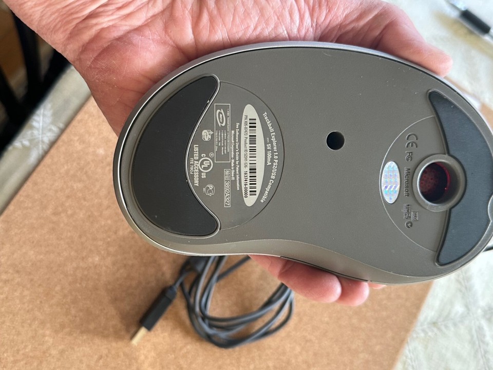 Microsoft Trackball Explorer Mouse D68-00007 659556304843 | eBay