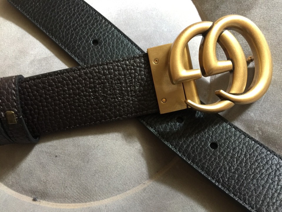 Authentic Gucci Reversible Double G Belt Size 100 Fit 34-36 Waist | eBay