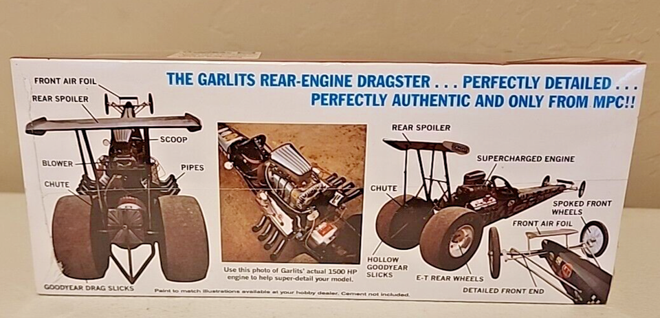 MPC Don Garlits Rear Engine Dragster Swamp Rat 14 Kit #MPC868/12 ...