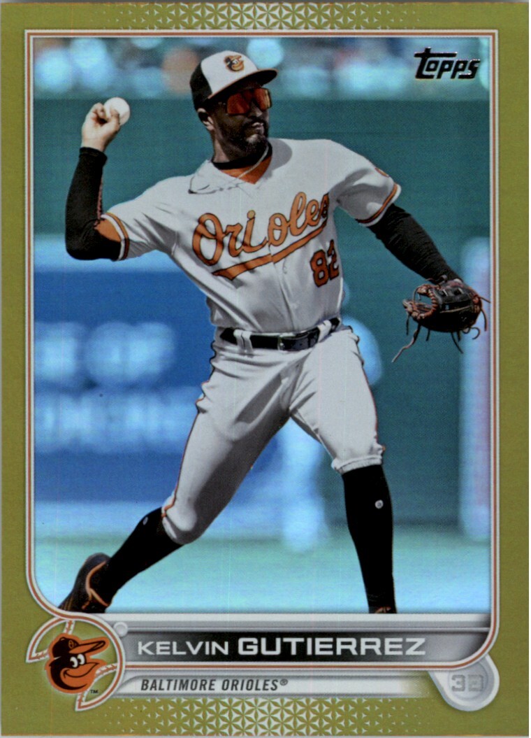 2022 Topps Update Gold Foil #US319 Kelvin Gutierrez Baltimore Orioles ...