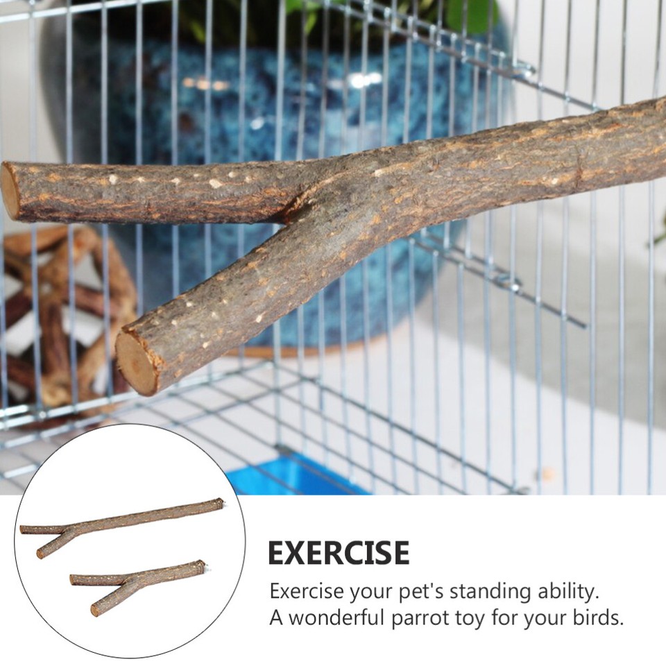 2pcs Budgie Perches Parrot Tree Perch Parrot Stand Bird Perch Stand | eBay