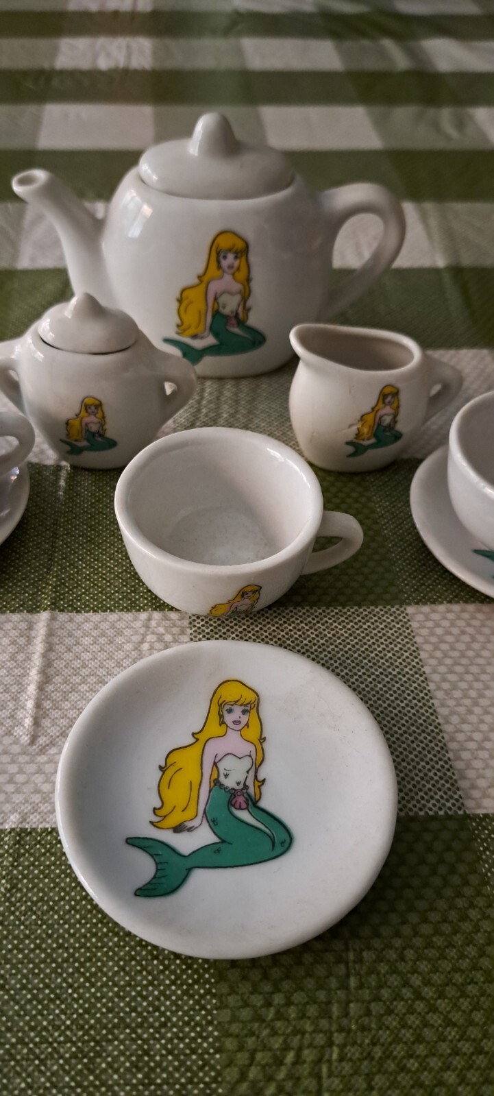 Vintage child's tea set, Full set [13 peices] Adventure of the Little ...