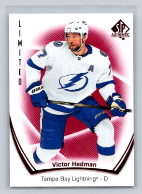 2021-22 SP Authentic #78 Victor Hedman -Limited Red-LIghtning | eBay