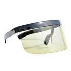 Unisex Retro Shield Visor Sunglasses Oversize Integrated Lens Fashion ...