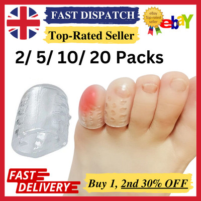 2-20x Silicone Toe Protector Cover Caps Prevent Ingrown Toenail ...