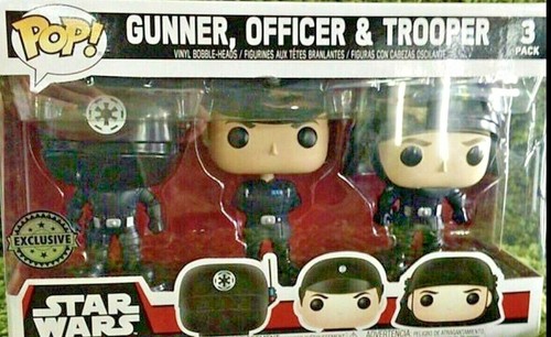 Star Wars Death Star Gunner Officer & Trooper 3 Vinyl Figure Funko Pop ...