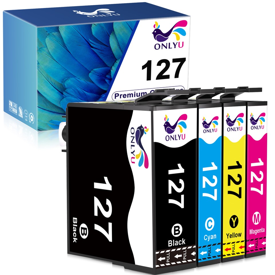 1-5PK Compatible for Epson 127 Ink Cartridge WorkForce 545 630 633 635 ...