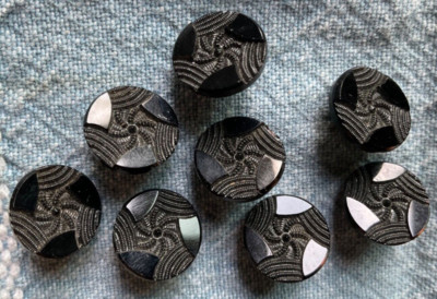 Buttons - Victorian Mourning Buttons