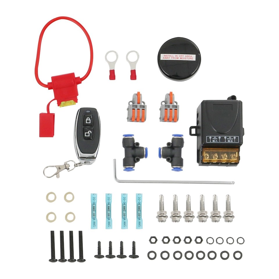 Air Suspension Compressor Air Lift 25804 Bag Control Kit Guage Switch ...