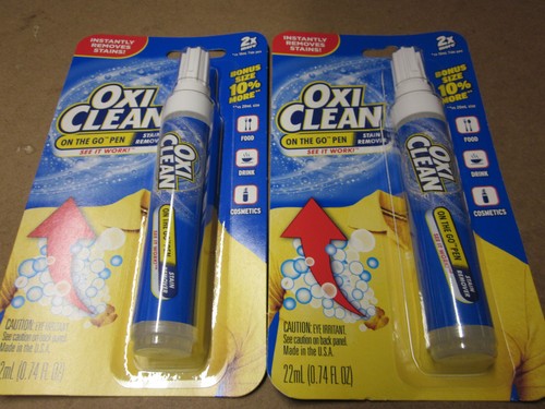 OXI CLEAN On The Go Oxygen Power Stain Remover 0.74 fl oz 22mL 2 Pens ...