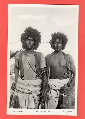 Fuzzy Wuzzy Ethnic Native Warriors Sudan RP pc unused Ref S586 | eBay