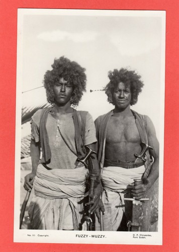 Fuzzy Wuzzy Ethnic Native Warriors Sudan RP pc unused Ref S586 | eBay