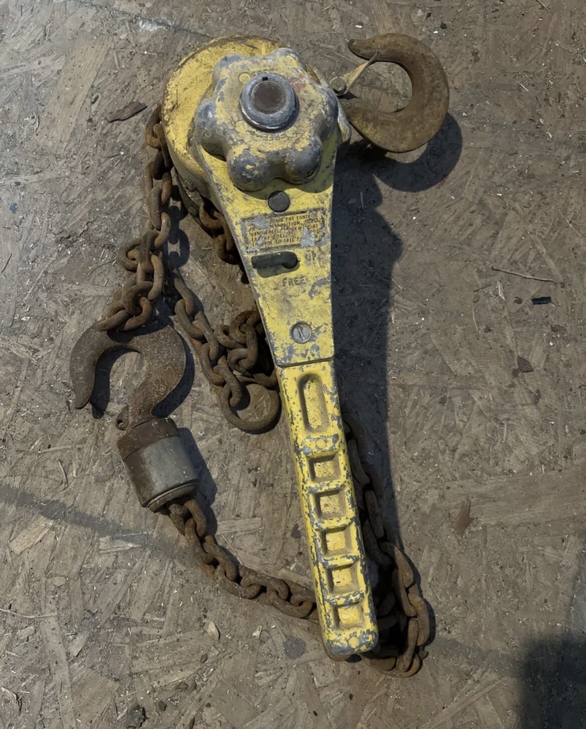 Tugit 1 Ton Ratchet Chain Hoist Come-A-long Winch Rigging | eBay