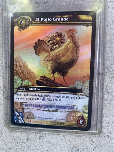 El Pollo Grande - Scratched USED LOOT Card World Of Warcraft TCG MOUNT ...