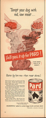 1940's Vintage ad for PARD~Swift's Dog Food/Golden Retrievers (101613 ...