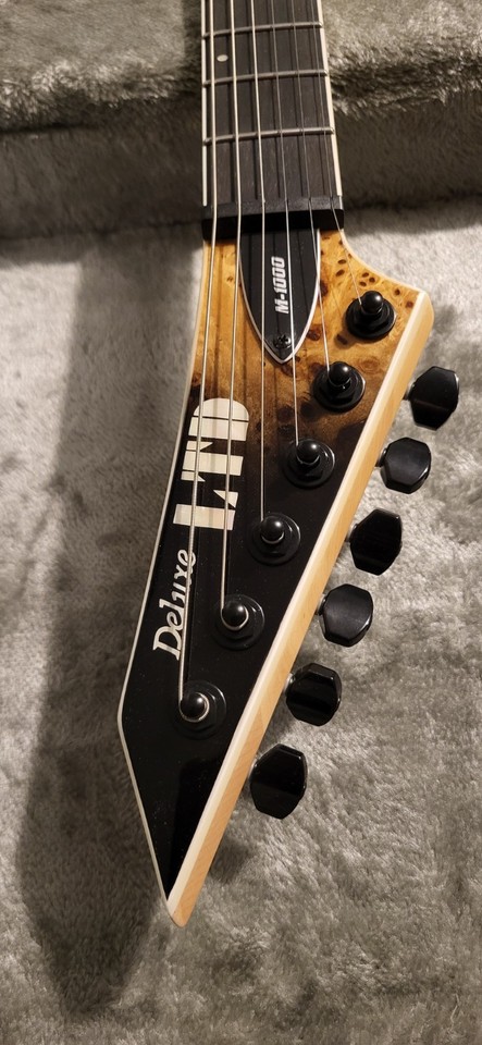 ESP LTD M-1000 Deluxe Electric Guitar Black Fade LH Left Handed | eBay UK