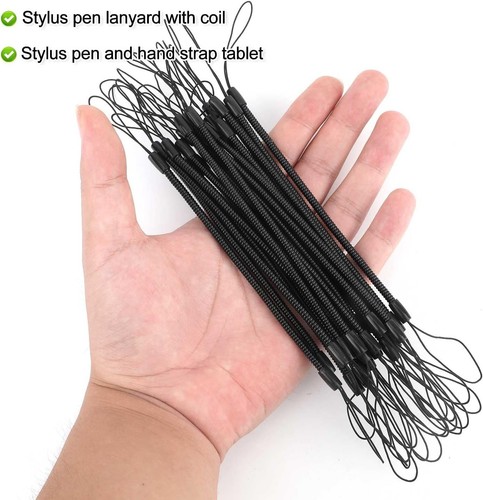 12pcs Elastic Tether Lanyard, 9.4 Inch Touch Pen Retractable Spring ...