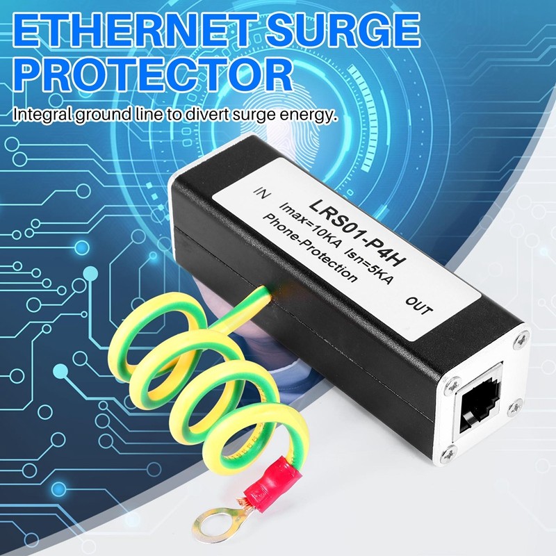 Telephone Fax Protector Thunder Arrestor RJ11 Kl01-P4H Black RJ11 ADSL ...