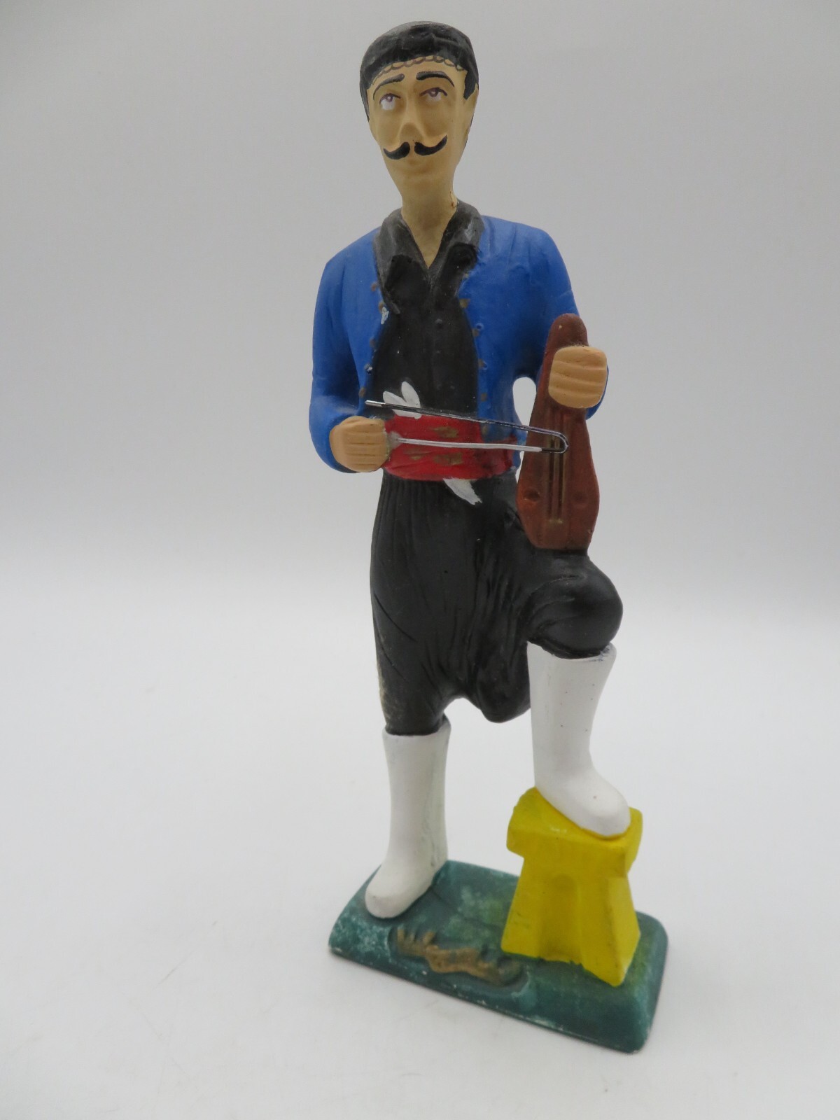 Vintage Cretan Man with Lyra Figurine Art Souvenir of Greece Crete 8 ...