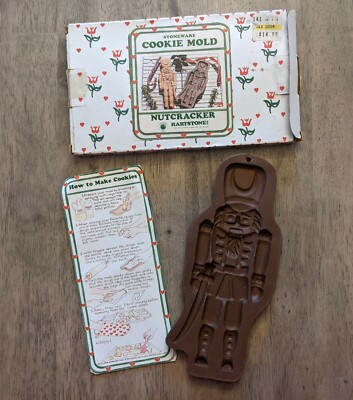 Vintage Hartstone Cookie Mold Nutcracker 9" with Box, Instructions | eBay