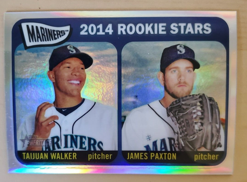 2014 Topps Heritage Chrome Walker/Paxton Mariners Rookie Stars ...