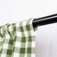 Checked Window Curtain Drape Plaid Buffalo Checker Kitchen, Tier Panels ...