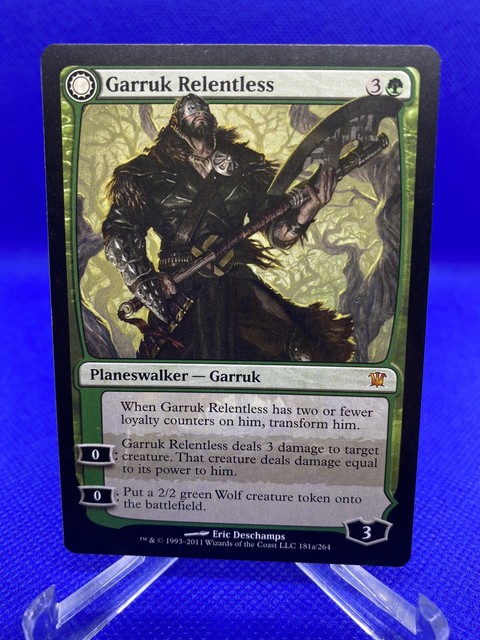 MTG Garruk Relentless // Garruk, the Veil-Cursed Innistrad 181a/264 ...