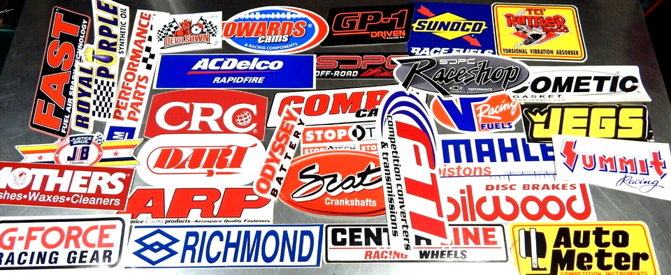 25 Large Size to 11" Racing Window Decals NHRA Contingency Tool Box ...