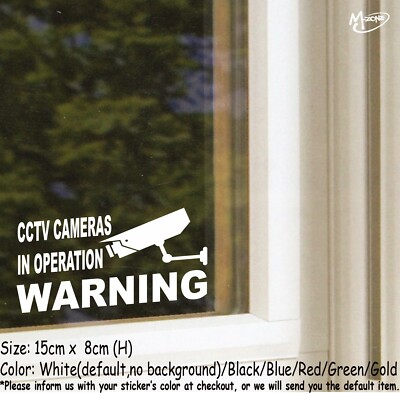 CCTV cameras in oprationtReflective Security Stickers Anti Theft ...