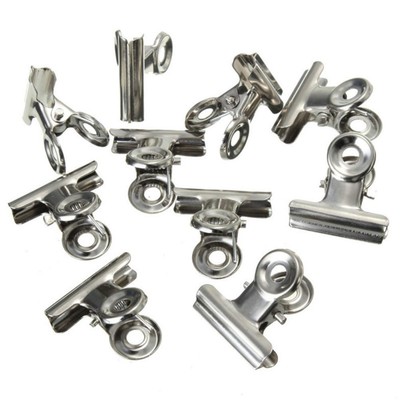 10x Spring Binder Clips Bulldog Clip Paper File Clamps Money Storage7 ...