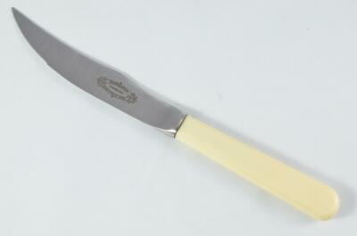 Brand New Genuine Cream Handle Steak Knife Brushed Finish Made In ...