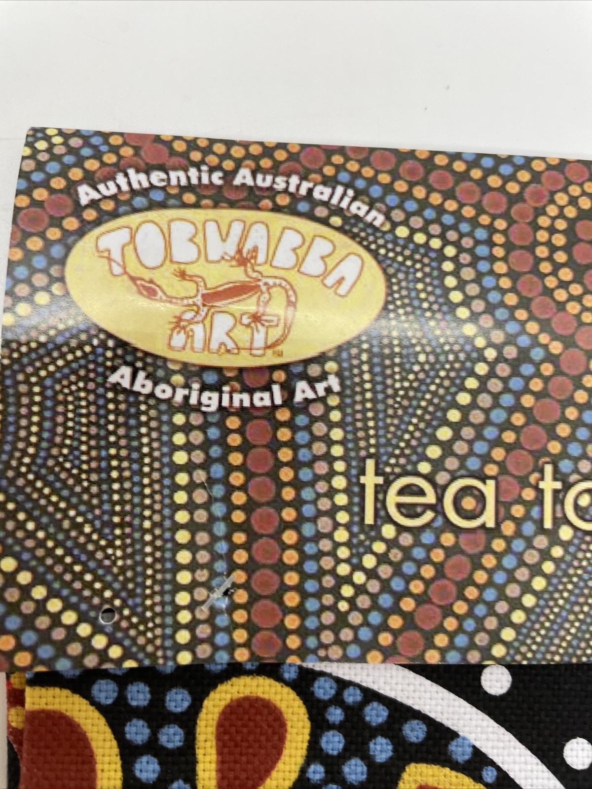 Authentic Australia Tea Towel Worimi People Aboriginal Art Tobwabba ...