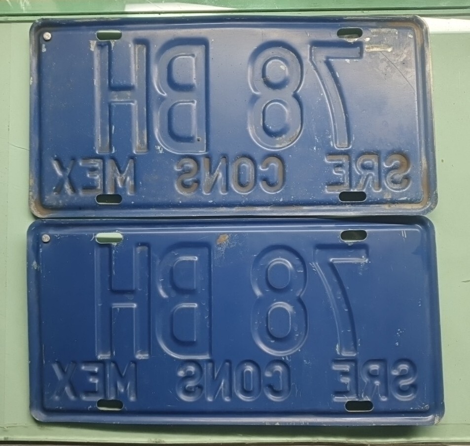 Secretaria de Relaciones Exteriores Consular Mexico license plate ...