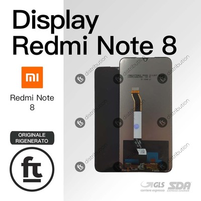 XIAOMI DISPLAY REDMI NOTE 8 M1908C3JG NERO ORIGINALE RIGENERATO NO ...