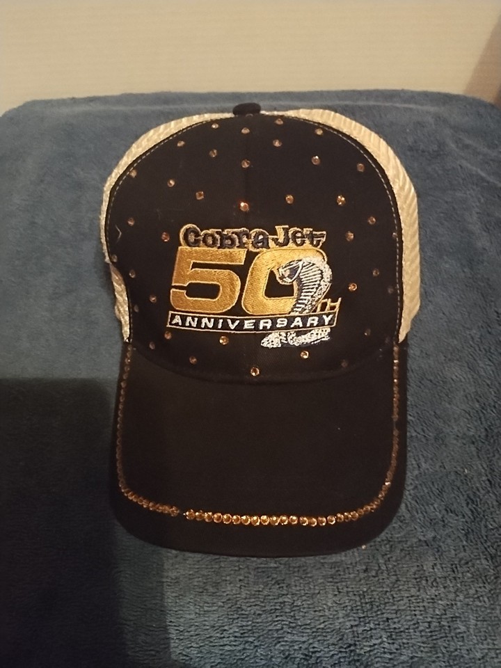 Ford Cobra Jet Hat 50th Anniversary Shelby Mustang 1968/2018 Black Gold ...