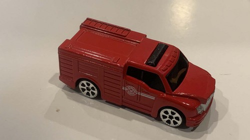 Red Fire Dept Truck Motor Max Toy Diecast Car | eBay