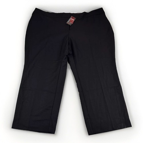 Avenue Cool Hand Straight Leg Trousers Womens 24P Black Dress Pants ...