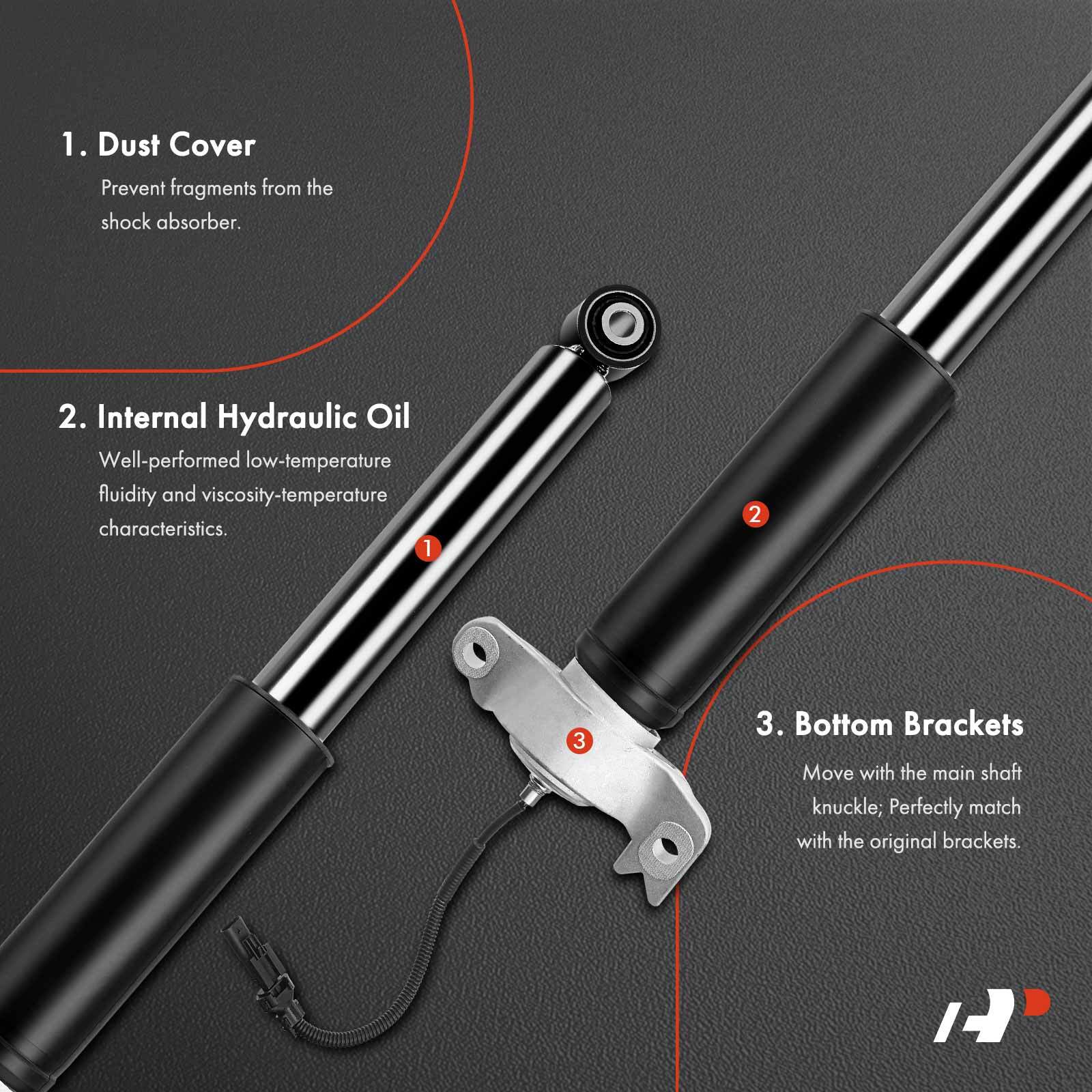 A-Premium 2x Rear Electric Shock Absorbers for Porsche Macan 95B 14-22 ...